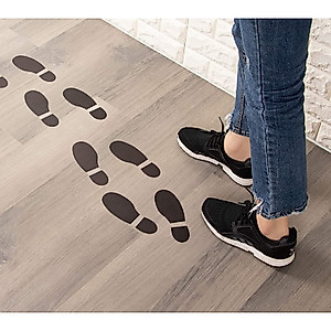 Juvale 32 Pack Footprint Decals for Classroom, Dance Studio, Parties (7.1 x 2.6 in)