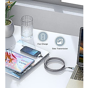 USB to 30 Pin Charging Cable 3.3ft 2-Pack, AviBrex USB Fast Charging & Sync Data Cable Nylon Braided Cord Compatible iPhone 4/4s/3G/3GS, iPad 1 2 3,iPod Touch 4 3 2 1, iPod Classic 3 2 1-Grey