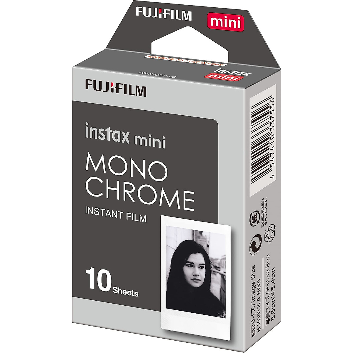 Fujifilm Instax Mini Instant Film Twin Pack (White) & Instax Mini Contact Sheet Film - 10 Exposures & Instax Mini Monochrome Film - 10 Exposures