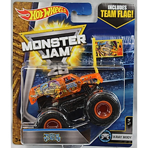 2017 Hot Wheels Monster Jam 1:64 Scale Truck with Team Flag - Jester