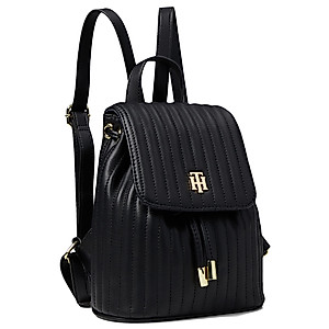 Tommy Hilfiger Luisa Mini Backpack-Quilt PVC Black One Size