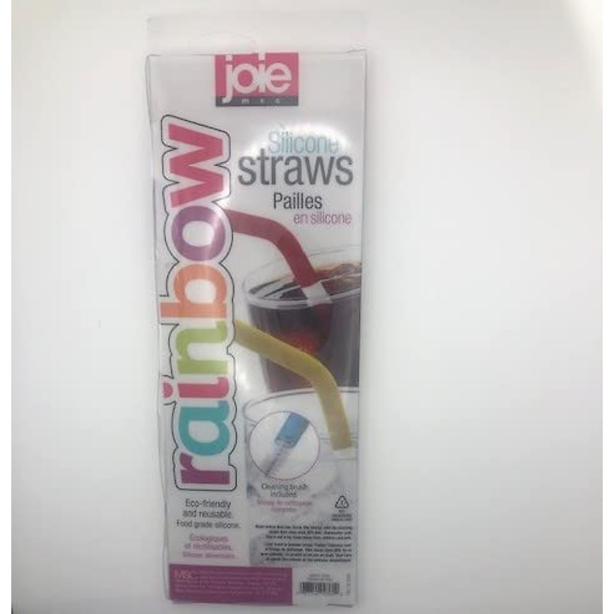 Rainbow Silicone Straws Reusable