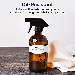 Avery Printable Blank Wraparound Rectangle Labels, 1.25" x 9.75", Matte White, 40 Customizable Labels (22845)