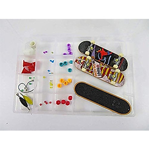 Nuoyi DIY Fingerboard Toy with Nuts Trucks Tool Kit Basic Bearing Wheels Obstacles All Packaged in Plastic Box