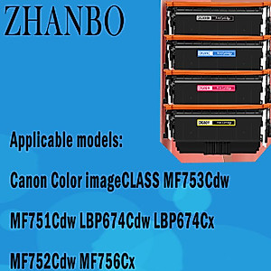069H 069 High Capacity Toner Cartridge Compatible with Canon 069H 069 Toner use for Canon Color imageCLASS MF753Cdw MF751Cdw LBP674Cdw.Black Cyan Yellow Magenta