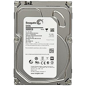 Seagate SV35 3TB 7200RPM SATA 6-Gb/s 64MB Cache 3.5-Inch Internal Drive for Video Surveillance (ST3000VX000)