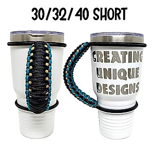 Creating Unique Designs Handmade Elastic Tumbler Handles 20 30 32 40 oz (Handle Only) (Jacksonville Football Sports Team)