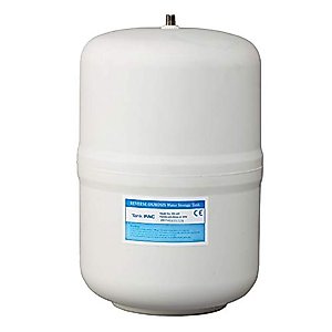 Plasteel Reverse Osmosis White Water Storage Tank 3.2 Gallon, ¼” NPT SS, Pre-Charge 6 psi
