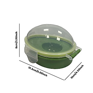 LIFTATAPA Avocado Saver Holder, Reusable Avocado Keeper, Food Crisper Storage Box Fruit Keeper Avocado Storage Container to Keep Your Avocados Fresh for Days (Green)