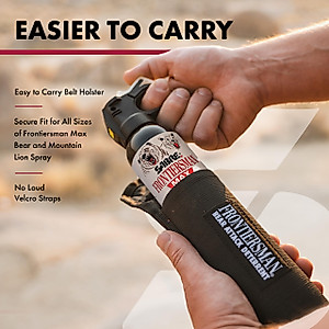 SABRE Frontiersman MAX 9.2 fl oz. Bear & Mountain Lion Attack Deterrent, Up to 40 ft Range, Contains 2% Major Capsaicinoids, Safer for You, Animals & The Environment, Glow-in-The-Dark Safety