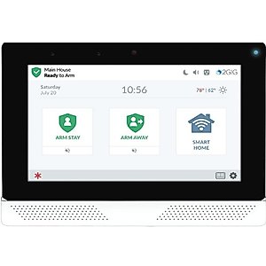 2GIG 2GIG-EDG-NA-VA Security and Automation Panel, Facial Recognition Disarm, Improved 7" Screen with Brighter Color and Greater Detail, Intuitive 1 Button Access to Smart Home Devices