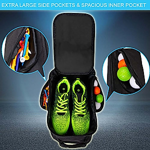 AGSDON Golf Shoe Bag Men, Shoe Travel Bag, Zippered Sport Shoe Bag