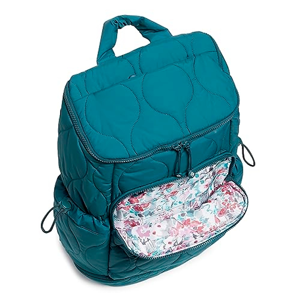 Vera Bradley Featherweight Commuter Backpack Travel Bag, Peacock Feather