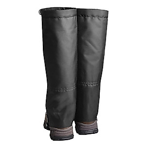 Doorslay Leg Gaiters with Waterproof and Adjustable Snow Boot Gaiters for Outdoor Hunting Skiing Motorcycle Camping Running Hiking