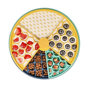 CHEWFFON Interactive Spinning Dog Puzzle Toy and Slow Feeder, Dog Enrichment Toys, Dog Game for IQ Training and Mental, Food Bowls for Small,Medium and Large Dogs