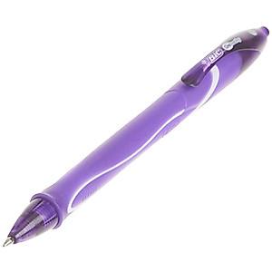 BIC Gel-ocity Quick Dry Fashion Retractable Gel Pens, Medium Point (0.7mm), 8-Count Gel Pen Set, Colored Gel Pens With Full-Length Grip, Colors May Vary (RGLCGAP81-AST)