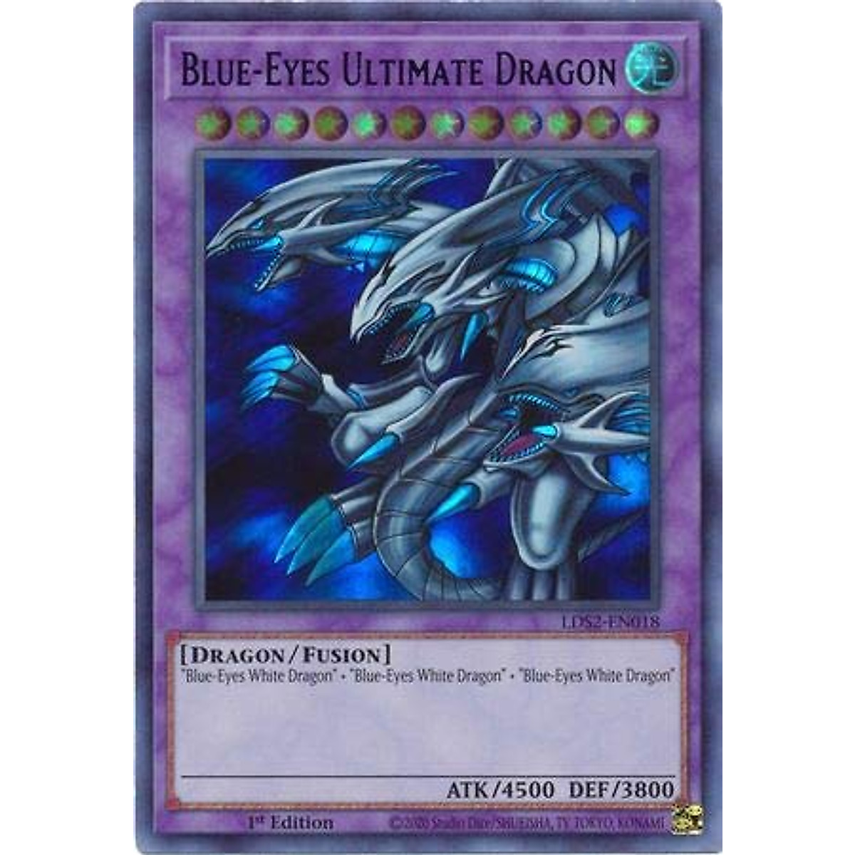 Blue-Eyes Ultimate Dragon (Purple) - LDS2-EN018 - Ultra Rare - 1st Edition