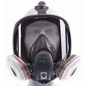 The Card Zoo Full Face Respirator mask,Gas Mask with Activated Carbon Air Filter, Protect Against Gas,Paint,Dust,Chemicals