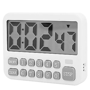 Kitchen Timer, Large Screen Digital Electronic Movement Timer, Portable Kitchen Time Reminder Timer for Study Office, Kitchen, Gym