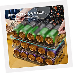 Zerodeko 2pcs Beer Can Holder Soda Can Dispenser Soda Can Storage Rack Wine Bottle Stacker Plastic Organizers Plastic Storage Boxes Plastic Food Tray Kitchen Gadget Drink Storage Rack Fruit