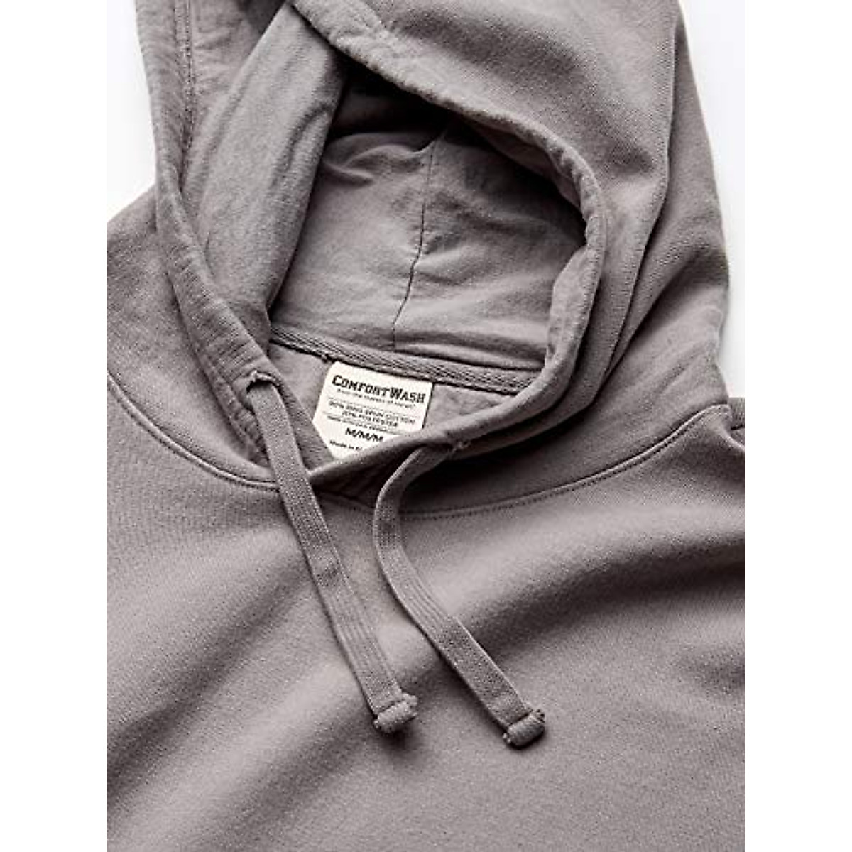 Hanes Men's Comfortwash Garment Dyed Hoodie Sweatshirt, Concrete Gray, X Large