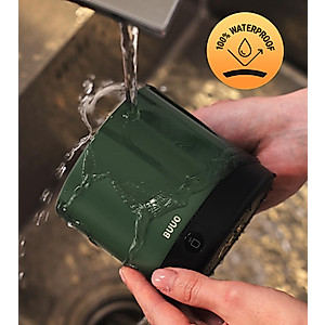 buuo Self Heating Coffee Mug, 14 Oz Temperature Control Smart Mug, double sided & Real-Time LED display, Fast Heating, mug warmer with 120 Min Battery Life, Birthday Gifts for Women and Men(Green)