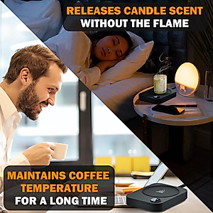 Coffee Mug Warmer, Coffee Mug Warmer for Desk with Auto Shut Off & 3 Temperature Settings, Smart Coffee Cup Warmer for Desk, Beverage Warmer for Tea, Milk, Coffee, Wax and Candle