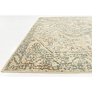 Unique Loom Tuareg Collection Area Rug - Sandstorm (8'Square, Multi/ Gray)