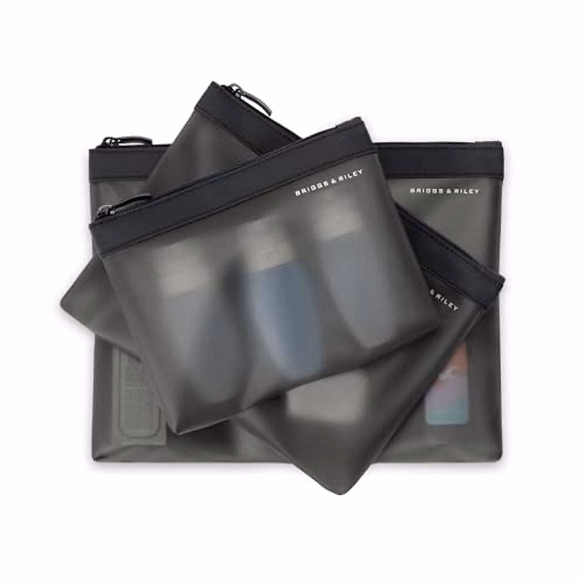 Briggs & Riley Travel Essentials, Black 3, Pouch, 3 pc. Set