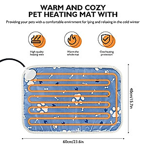 HKDQ Puppy Incubator with Heating - Puppy Incubator,Incubator for Newborn Puppies and Kittens,Kitten Incubator,Incubator for Puppies with Puppy Bed Mat (55L)