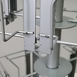 FixtureDisplays® DVD, CD, BlueRay, Literature,Greeting Card Postcard Rack Display High Capacity 64 Adjustable Pockets 5.1" to 10.6" Wide, up to 8" Tall Cards 11875