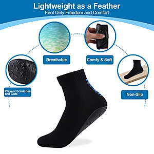 RANDY SUN Barefoot Quick-Dry Sand Beach Socks, Breathable Seamless Yoga Sock With TPE Sole