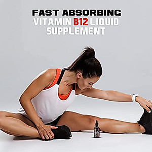 VITBOOST Vegan Liquid B-12 Drops – 60 x 5000 mcg Extra Strength Raspberry Flavored Vitamin B12 Liquid Methylcobalamin sublingual Supplement | Designed to Maximize Absorption & Energy | Gluten Free