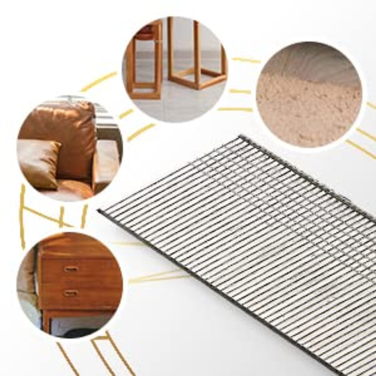 meite F25 18 Gauge 1-Inch Galvanized Brad Nail Ideal for Upholstery, Trims, Molding, Woodworking 5,000 PCS/Box (1 Box)