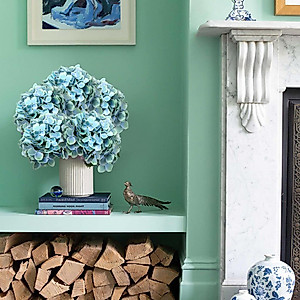 DILATATA 2 Pcs Faux Hydrangea Large Artificial Purple Hydrangea Flowers 26" Real Touch Hydrangea Flowers Lifelike Silk Hydrangea Stems for Wedding Party Garden Home Decor