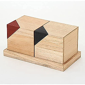 Japanese Tea and Coffee Canister, Airtight and Naturally Dehumidifying, Handmade by Craftsman from Kiri Wood (Japanese Paulownia)