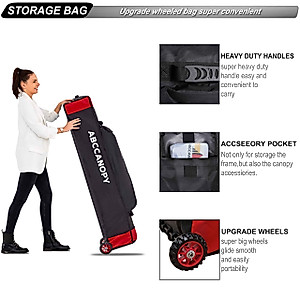 ABCCANOPY Patio Pop Up Canopy Tent with Curtain 10x10 Event-Series (Beige)