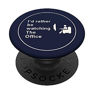 I'd Rather Be Watching The Office With Friends PopSockets Grip and Stand for Phones and Tablets