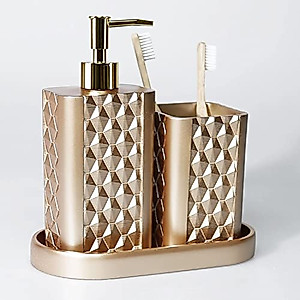 Spektrum 5 Pieces Bathroom Set in Taupe