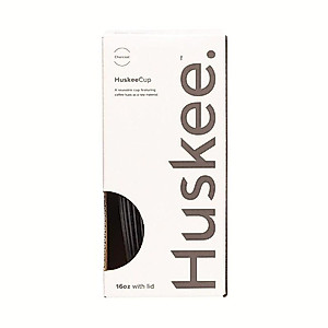 Huskee Cup + Lid Charcoal (16oz)