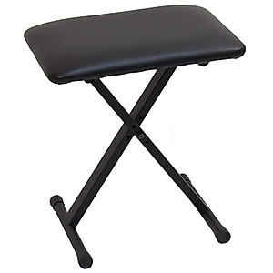 Casio CT-S300 61-Key Premium Keyboard Pack with Stand, Headphones & Power Supply + Casio ARBENCH X-Style Adjustable Padded Folding Keyboard Bench