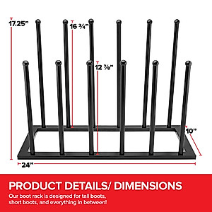 Stock Your Home Boot Rack, Boot Storage, Boot Organizer, Boot Rack Organizer Tall Boots, Boot Holder, Boot Shelf, Boot Stand, Tall Boot Storage, Cowboy Boot Rack