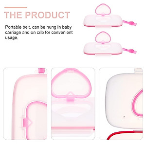 2PCS Container Portable Baby Wipe Dispenser Outdoor Refillable Holder Diaper Wipe Case Storage Box travel wipes case,wipes case,baby wipes dispenser for Travel Home Car Use