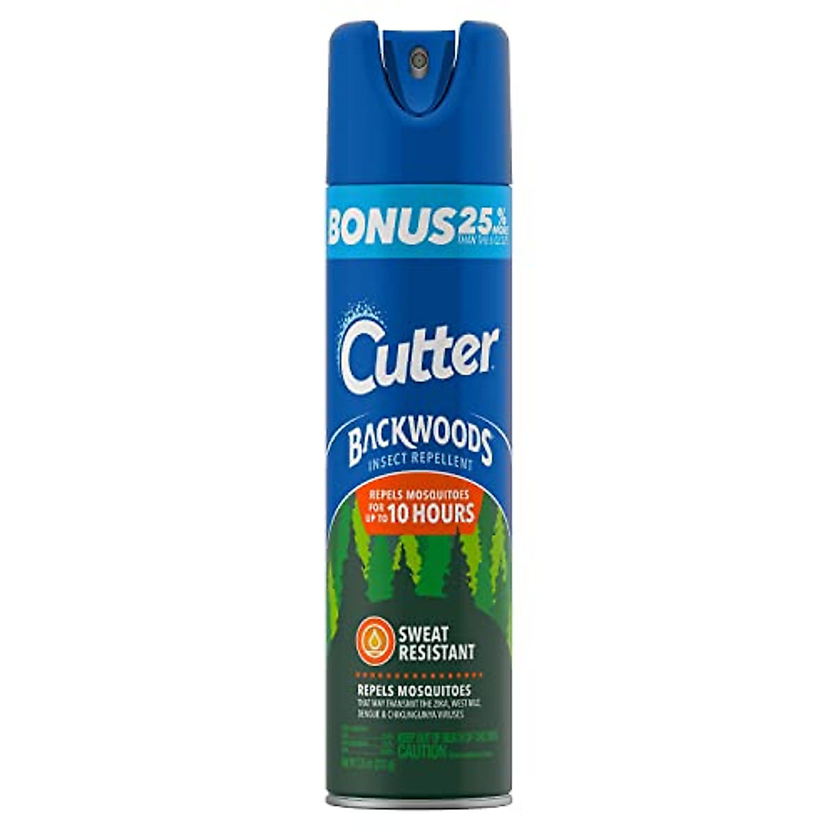 Cutter Backwoods Insect Repellent, Repels Mosquitos for Up To 10 Hours, 25% DEET, 7.5 Ounce (Aerosol Spray)