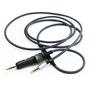 Audio cable with in-Line Mic remote volume compatible with Bose QC15 QC25 QuietComfort 15, QuietComfort 2 headphone and compatible with iphone ipod ipad apple devices