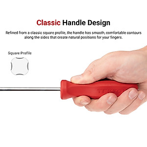 TEKTON Hard Handle Screwdriver Set with Black Rails, 22-Piece (#0-#3, 1/8-5/16 in., T10-T30) | DRV44500 | Made in USA