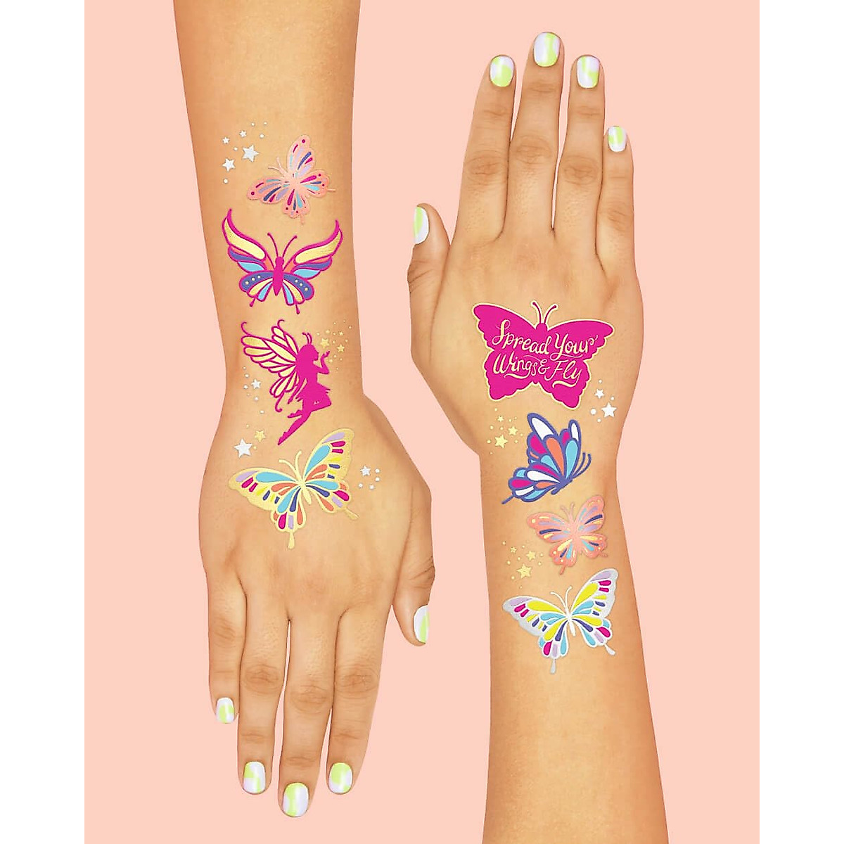xo, Fetti Butterfly Tattoos for Kids - 34 Glitter styles | Birthday Party Supplies, Butterfly Party Favors + Fairy Decor