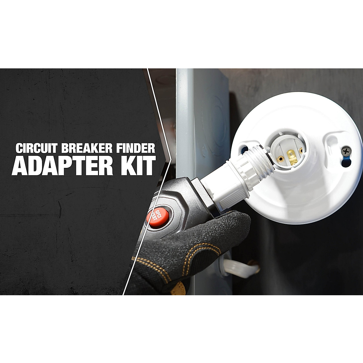 Southwire 58292240 60030S Circuit Breaker Finder Adapter/Accessory Kit; Includes Alligator Clips and Light Bulb Circuit Adapter (Compatible with Southwire 's 41210S Circuit Breaker Finder)