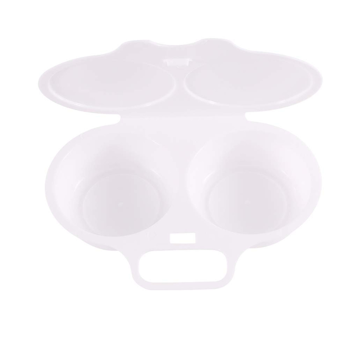 generic 2 Cavity Microwave Egg Maker, Round Shape Microwave Egg Cooker Egg Mould Kitchen Cooking Egg Tool Fried Cooking Steamer(1 PC), AM15SD04YGWUS