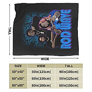 Rod Wave Blanket Soft Warm Flannel Throw Blankets for Bed Couch Sofa Bedroom Living Room All Season 50"X40"